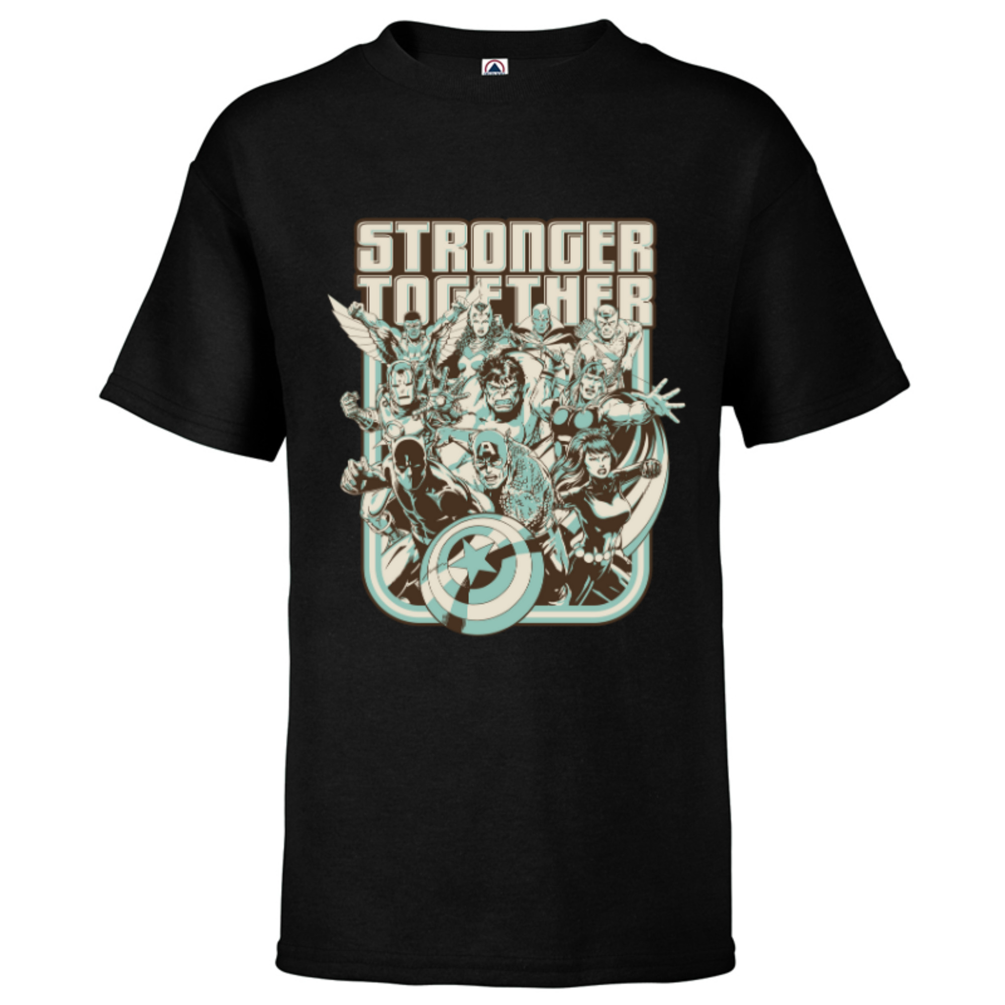 Marvel Avengers 60th Anniversary Stronger Together Retro- Short Sleeve ...
