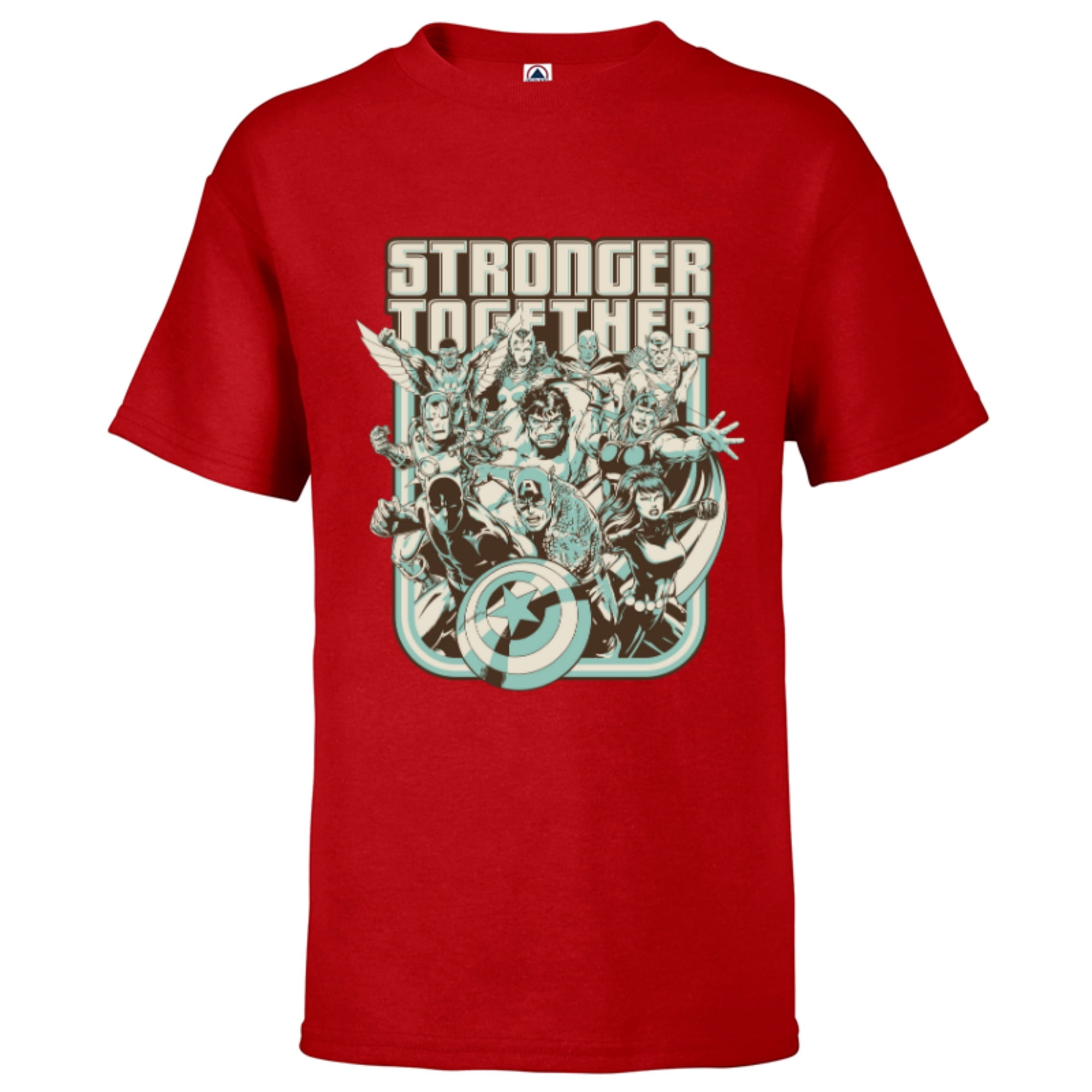 Marvel Avengers 60th Anniversary Stronger Together Retro- Short Sleeve ...