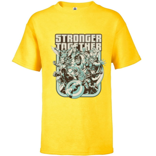 Marvel Avengers 60th Anniversary Stronger Together Retro- Short Sleeve ...