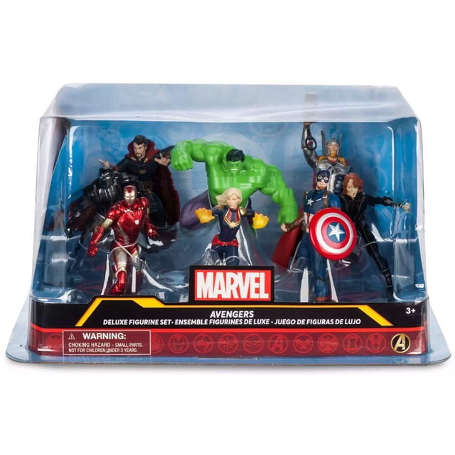 Marvel Avengers 8-Piece PVC Figure Playset - Walmart.com