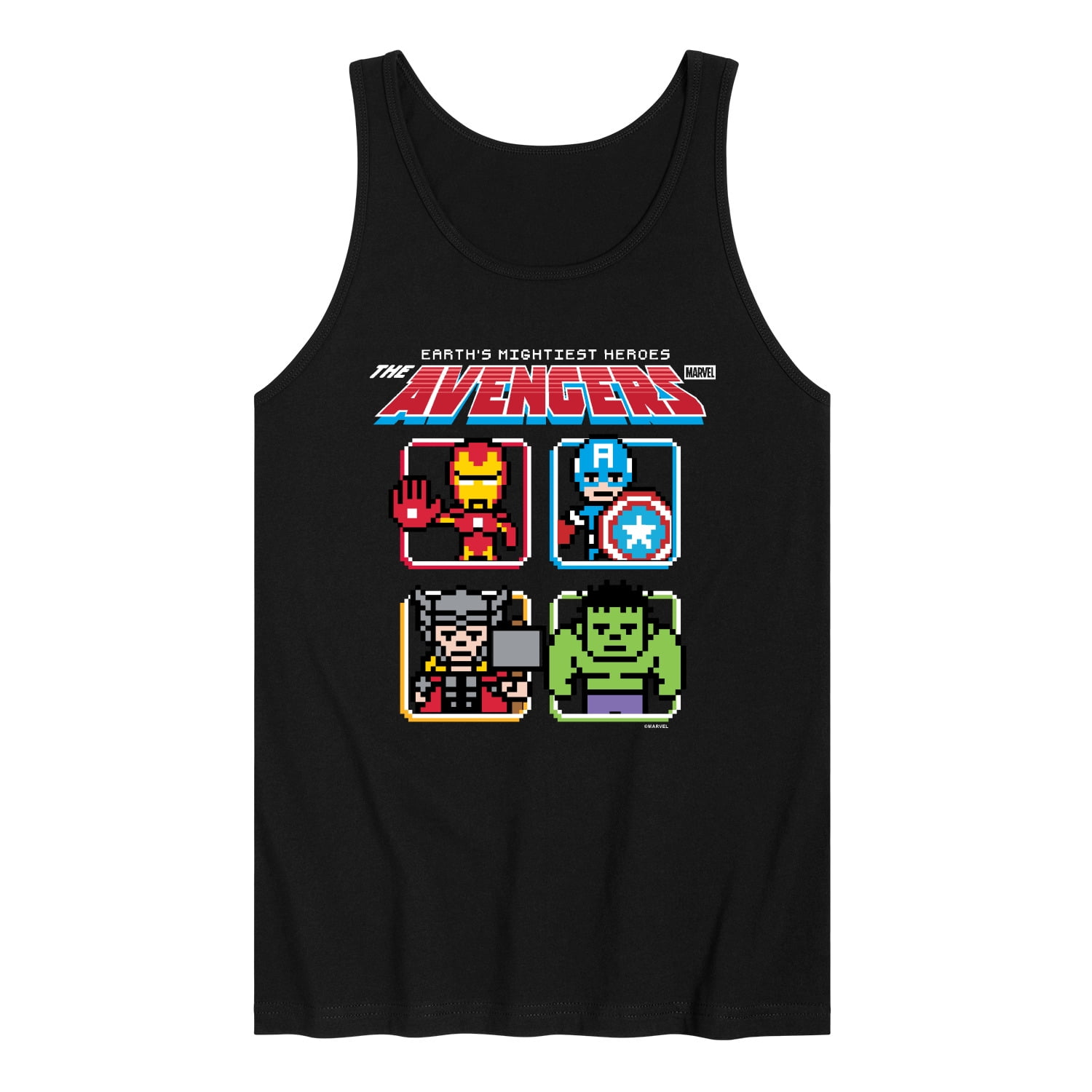 Marvel - Avengers 8Bit - Men's Sleeveless Graphic Tank - Walmart.com