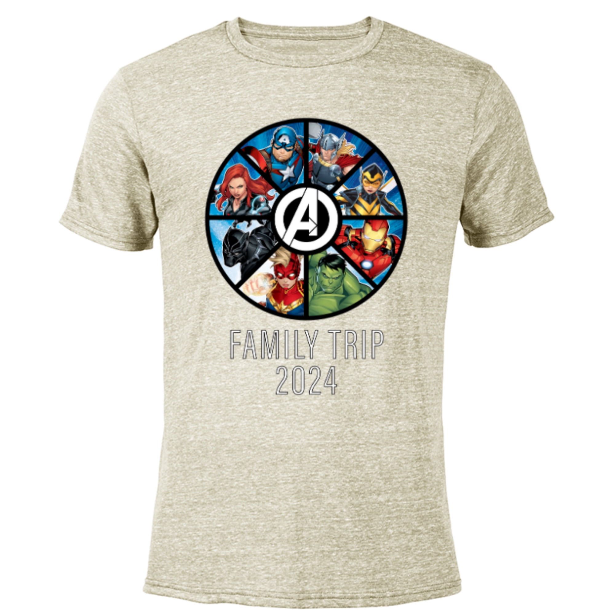 Marvel Avengers A-logo Circle Super Hero Family Trip 2024 - Short ...