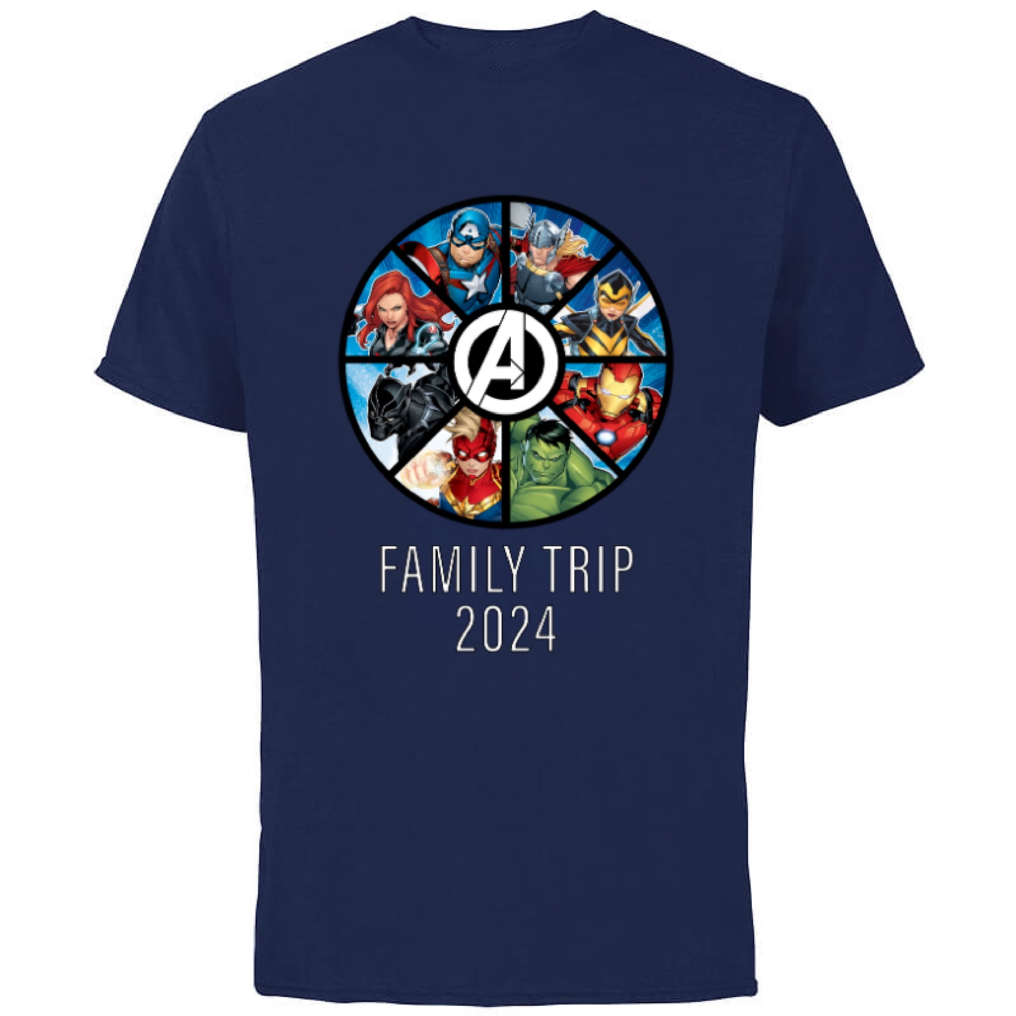 Marvel Avengers A-logo Circle Super Hero Family Trip 2024 - Short ...