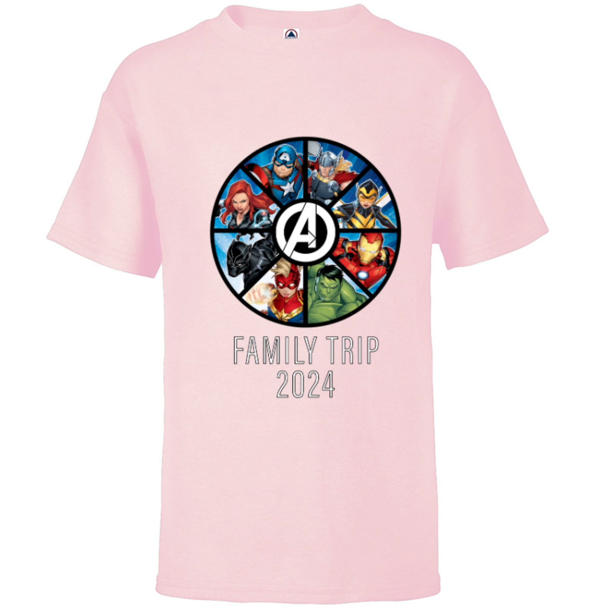 Marvel Avengers A-logo Circle Super Hero Family Trip 2024 - Short ...