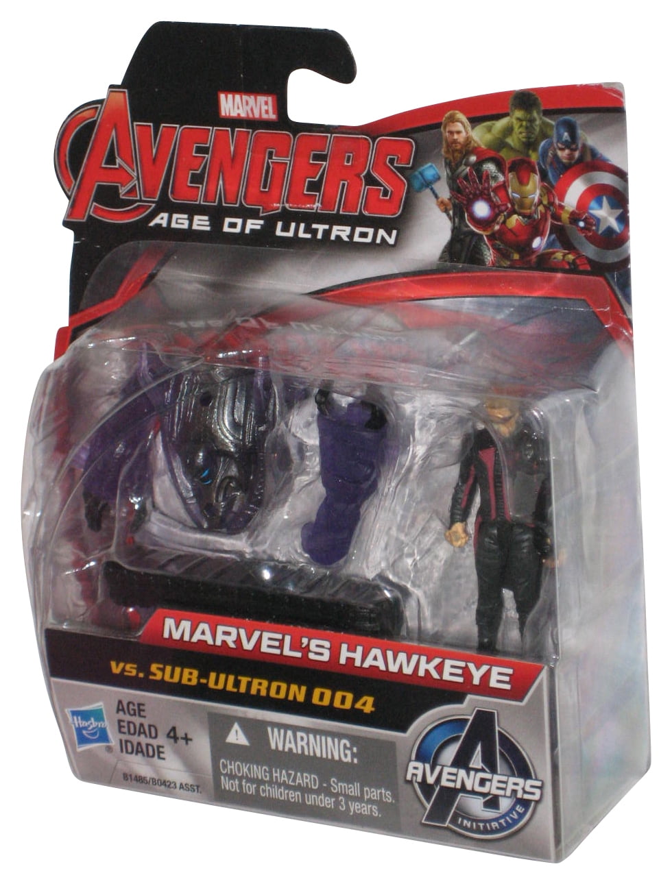 Marvel Avengers Age of Ultron Hawkeye vs Sub-Ultron 004 2.5-inch Figure ...