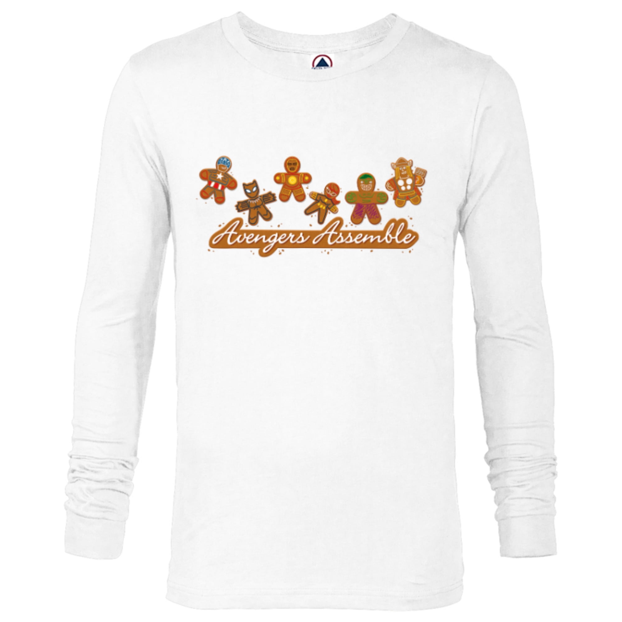Marvel Avengers Assemble Gingerbread Cookies Holiday - Long Sleeve T ...