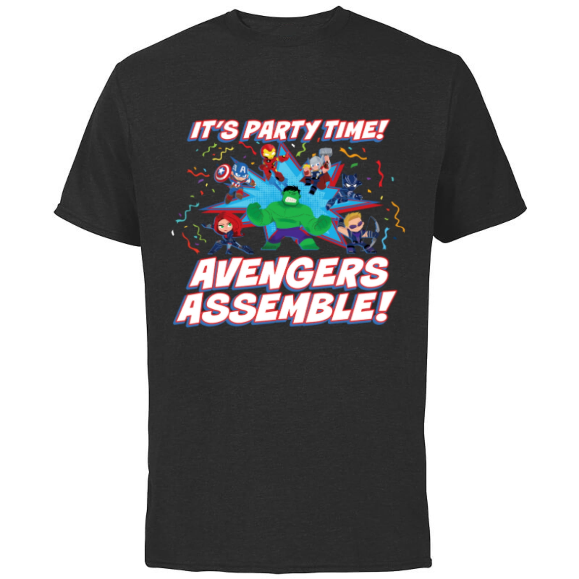 Marvel Avengers Assemble It’s Party Time Toony Birthday - Short Sleeve ...