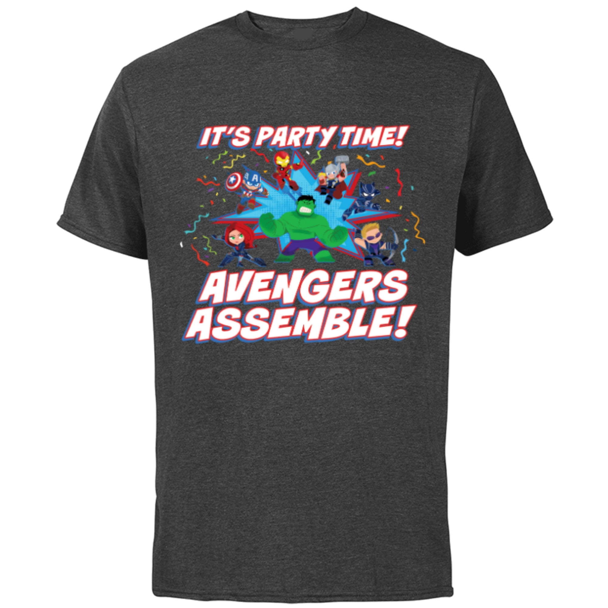 Marvel Avengers Assemble It’s Party Time Toony Birthday - Short Sleeve ...