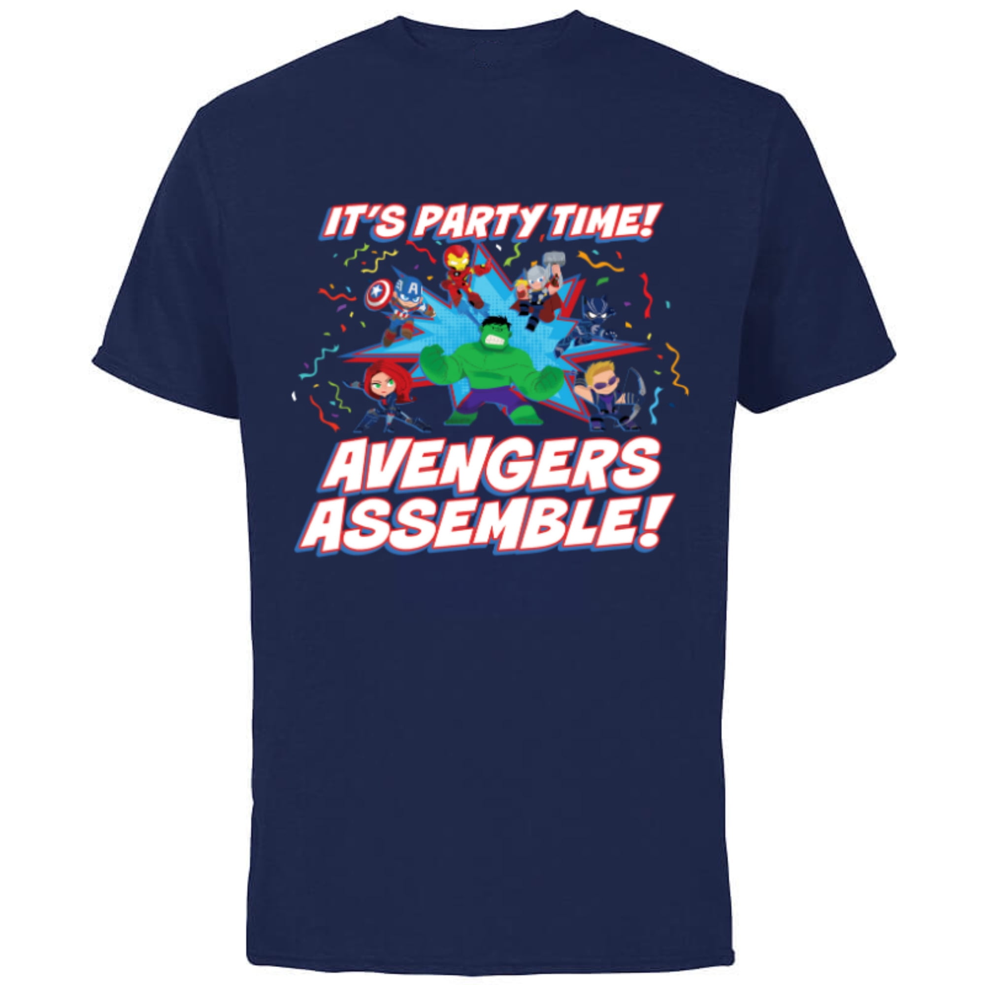 Marvel Avengers Assemble It’s Party Time Toony Birthday - Short Sleeve ...