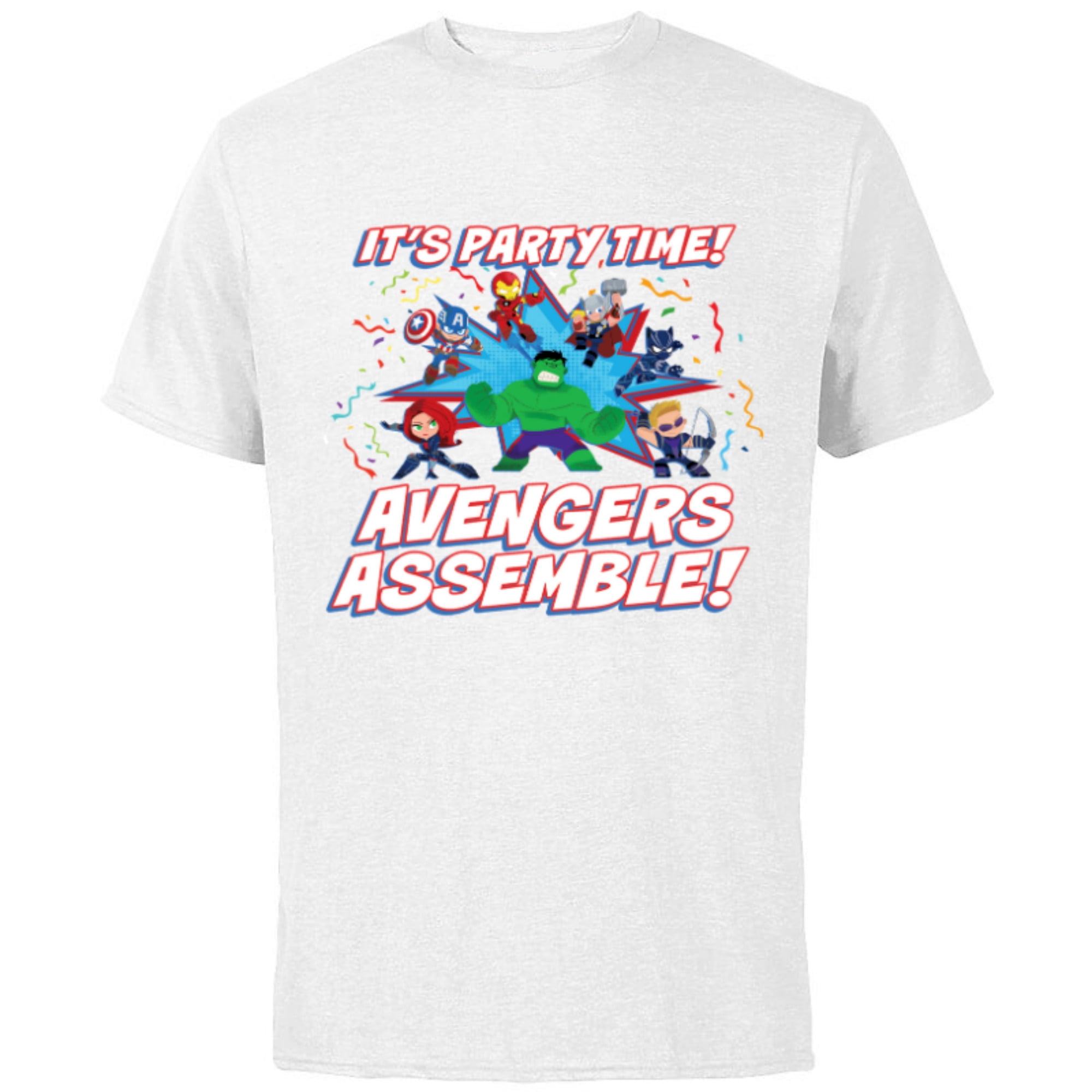 Marvel Avengers Assemble It’s Party Time Toony Birthday - Short Sleeve ...