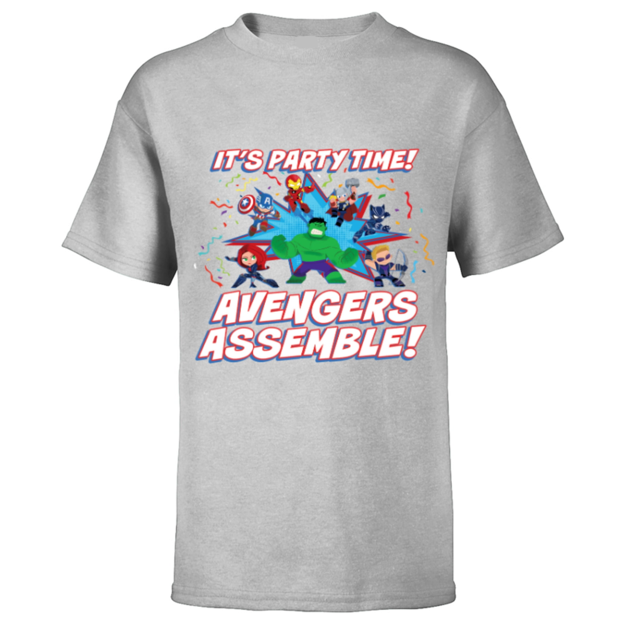 Marvel Avengers Assemble It’s Party Time Toony Birthday - Short Sleeve ...