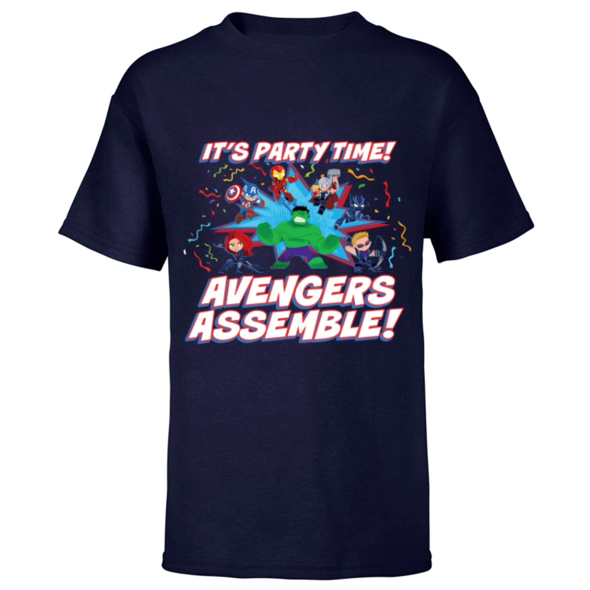 Marvel Avengers Assemble It’s Party Time Toony Birthday - Short Sleeve ...
