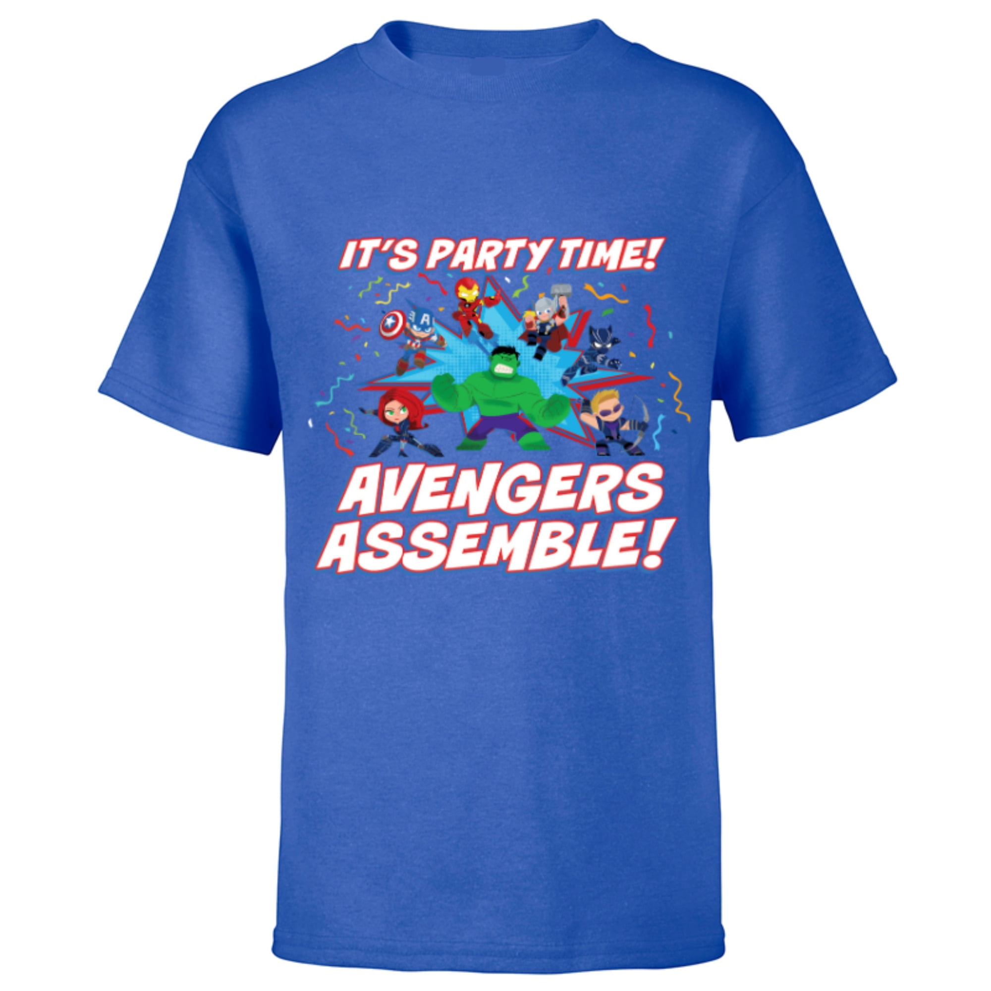 Marvel Avengers Assemble It’s Party Time Toony Birthday - Short Sleeve ...