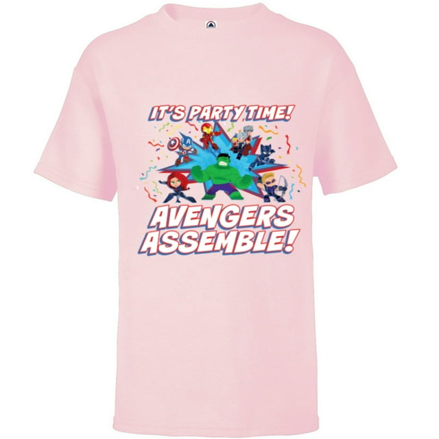 Marvel Avengers Assemble It’s Party Time Toony Birthday - Short Sleeve ...
