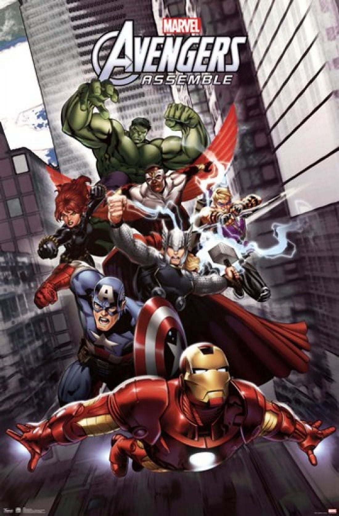 Marvel Avengers Assemble Laminated Poster Print (24 x 36) - Walmart.com