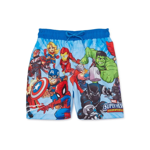 Marvel Avengers Baby Toddler Boy Swim Trunks - Walmart.com