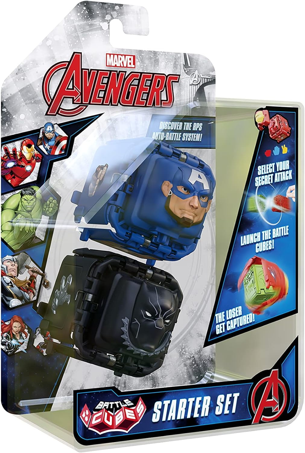 Marvel Avengers Battle Cubes - Captain America VS Black Panther ...