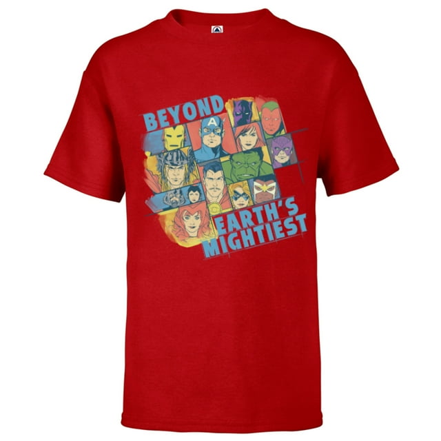 Marvel Avengers Beyond Earth’s Mightiest 60th Retro Faces- Short Sleeve ...