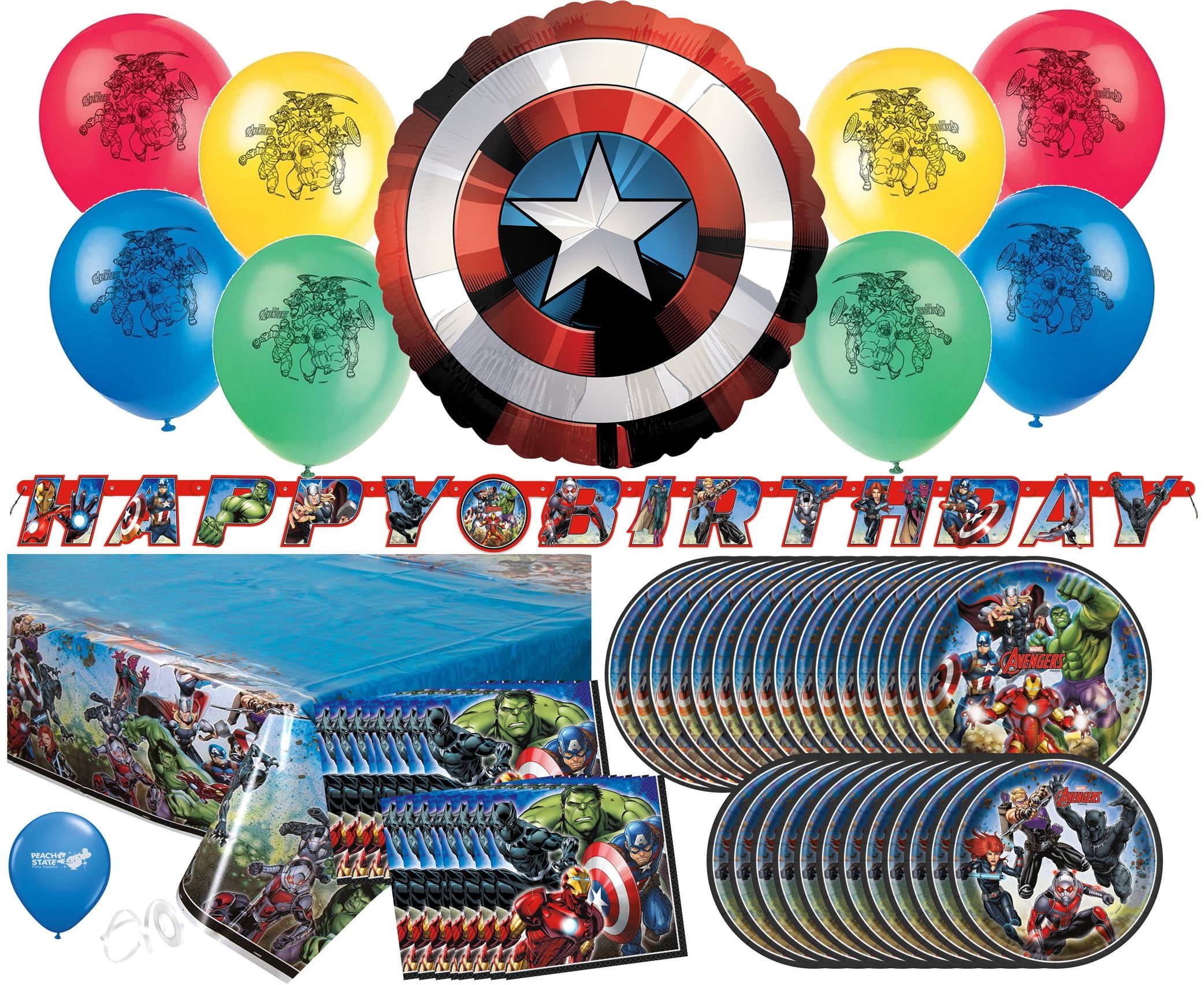 Marvel Avengers Birthday Party Supplies and Decorations Avengers ...