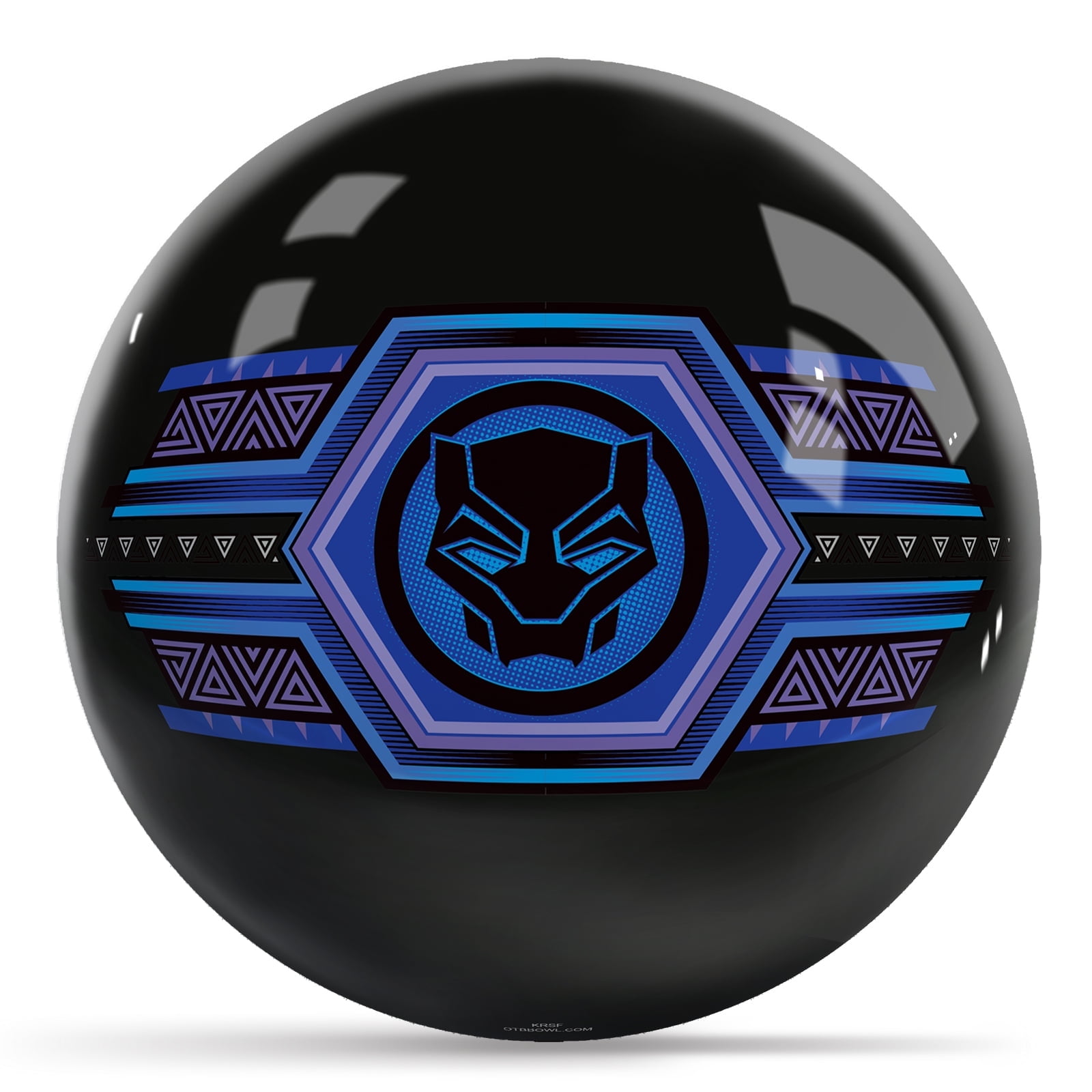 Marvel - Avengers - Black Panther Wakanda Forever Logos 12lb Bowling ...