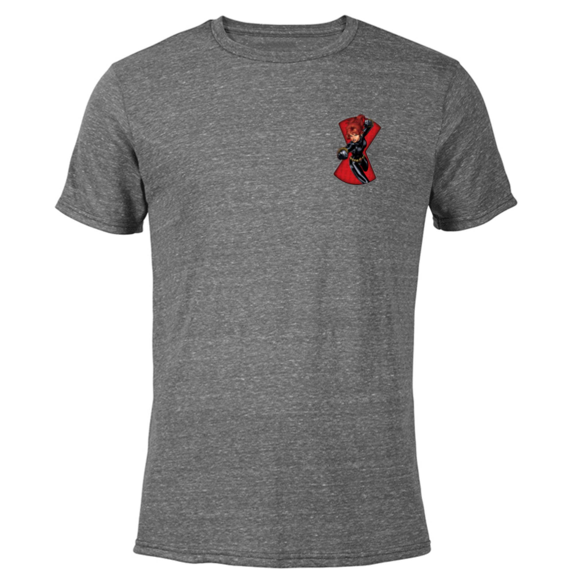 Marvel Avengers Black Widow Hourglass Hero Circle - Short Sleeve Blended T-Shirt for Adults ...