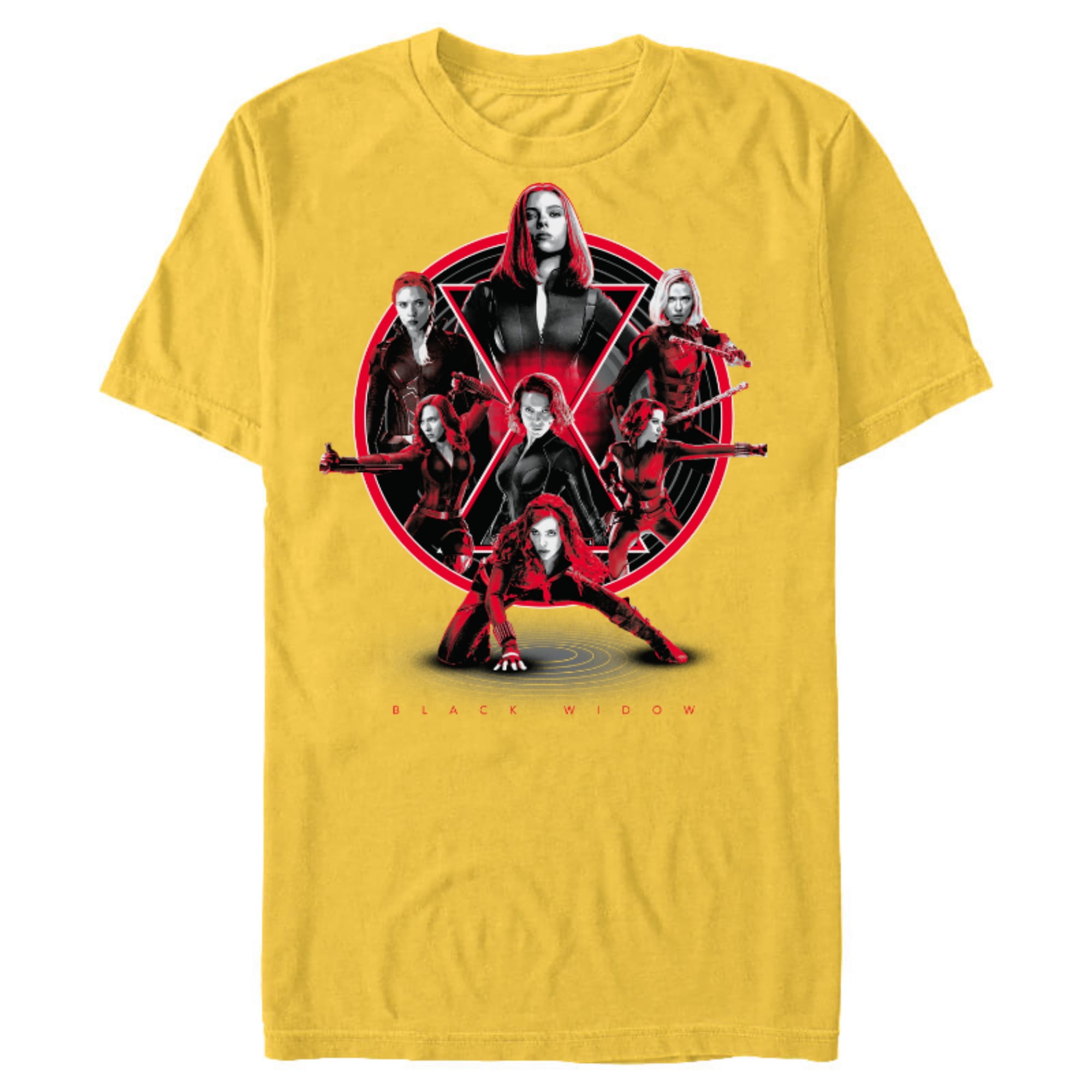 Marvel Avengers Black Widow Multiplied - Short Sleeve Blended T-Shirt ...