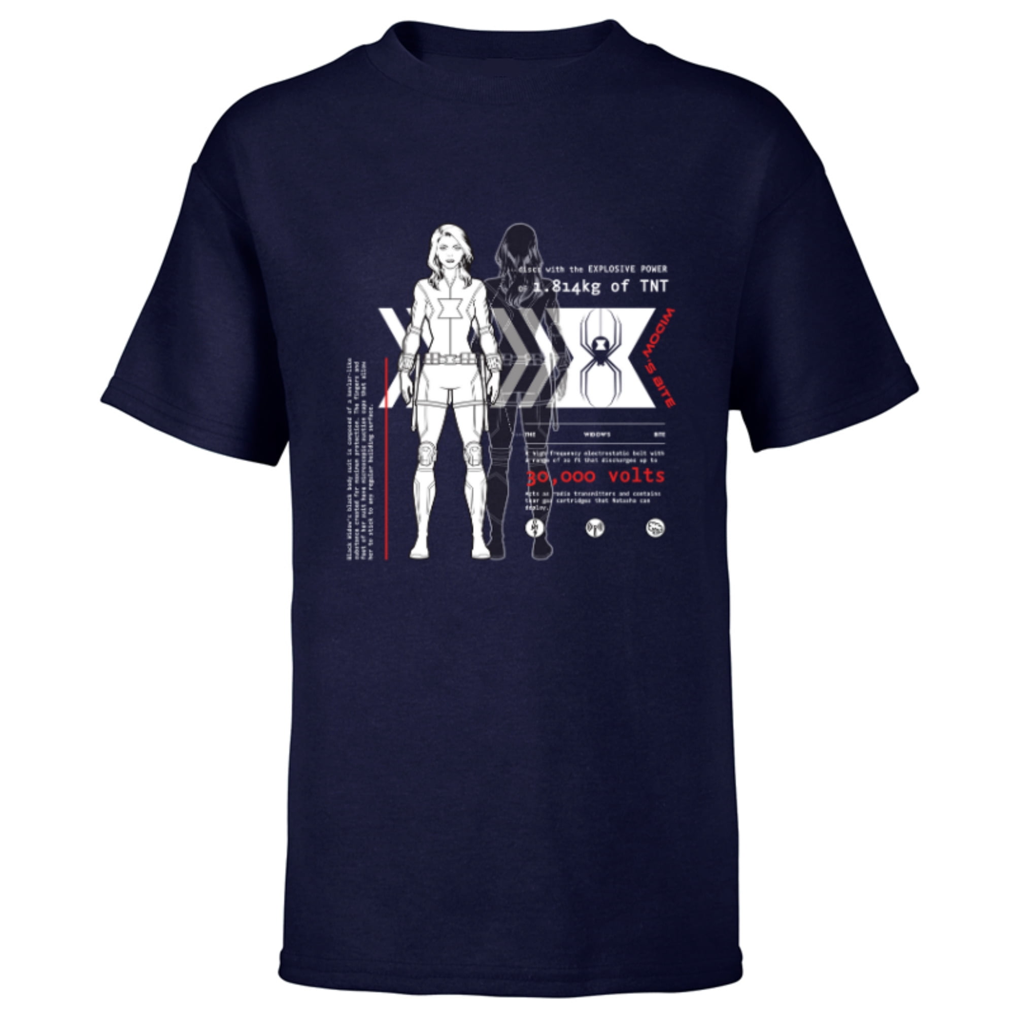 Marvel Avengers Black Widow Widow’s Bite Data Readout - Short Sleeve T ...