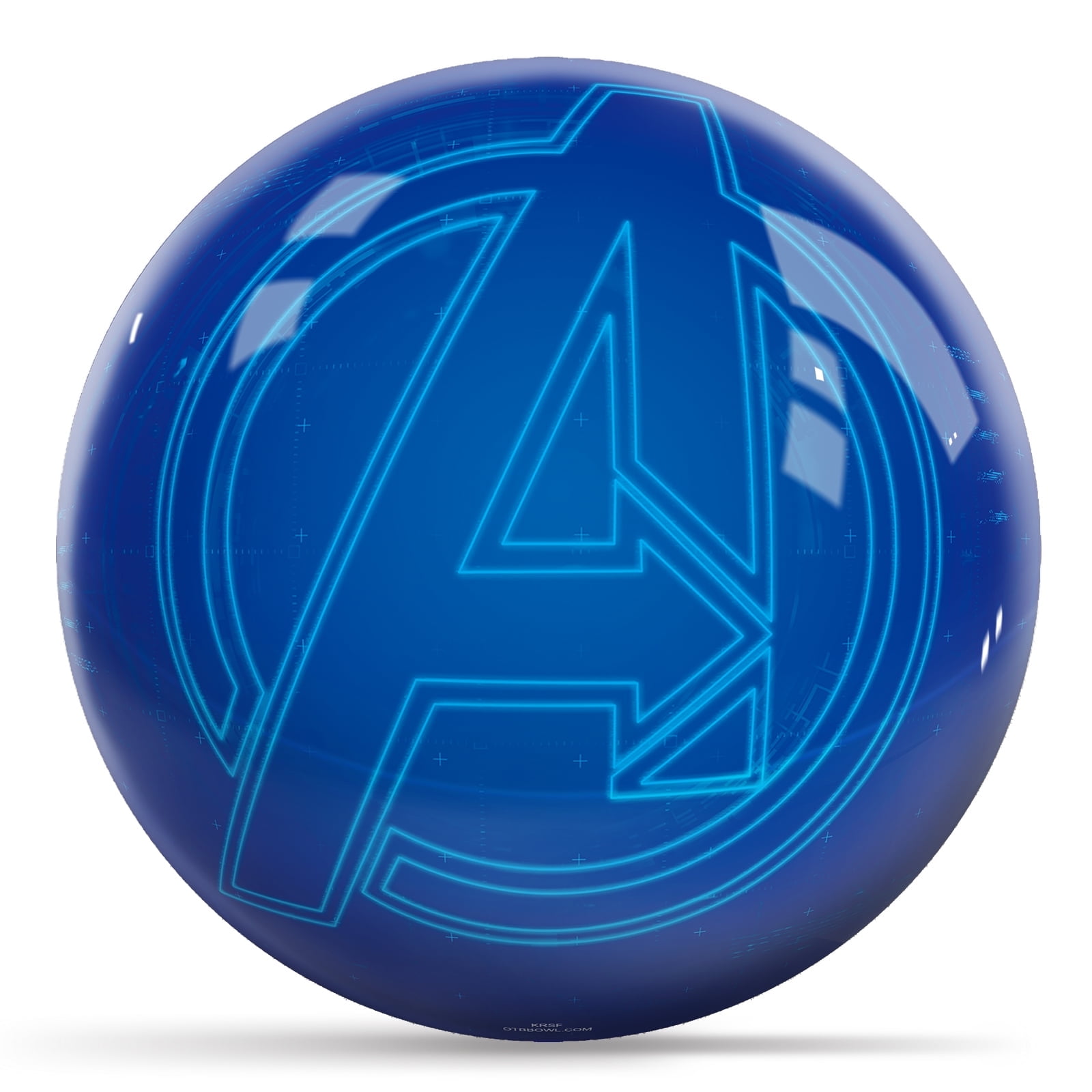 Marvel - Avengers - Blue Logo 12lb Bowling Ball - Walmart.com