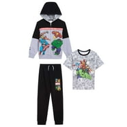 Marvel Avengers Boys, Graphic Hoodie, and Jogger Pants, 2-pack Clothes ...