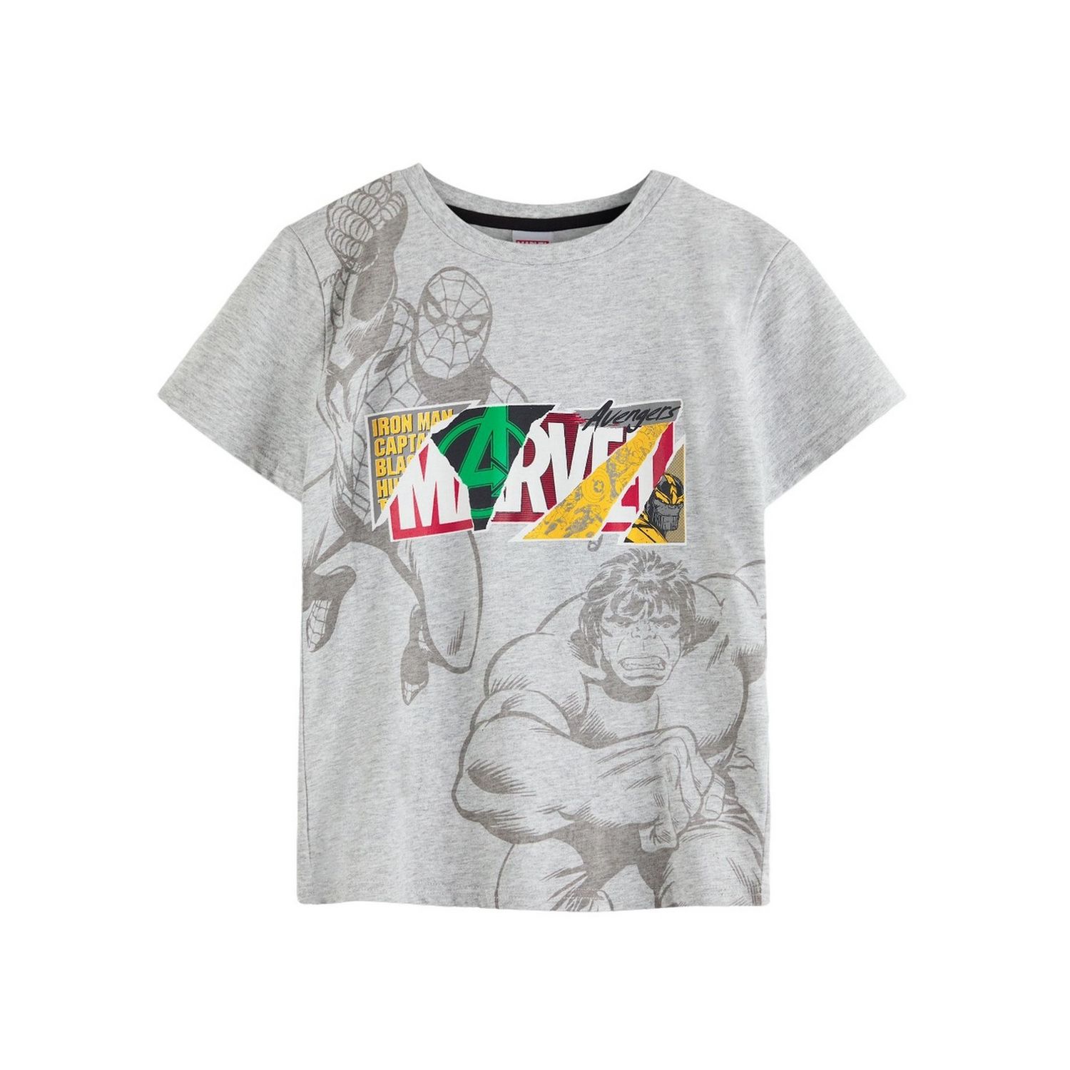 Marvel Avengers Boys Comic Collage T-Shirt - Walmart.com