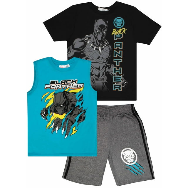 Marvel Avengers Boys Superhero Short Sleeve T-Shirt, Tank Top and Mesh ...