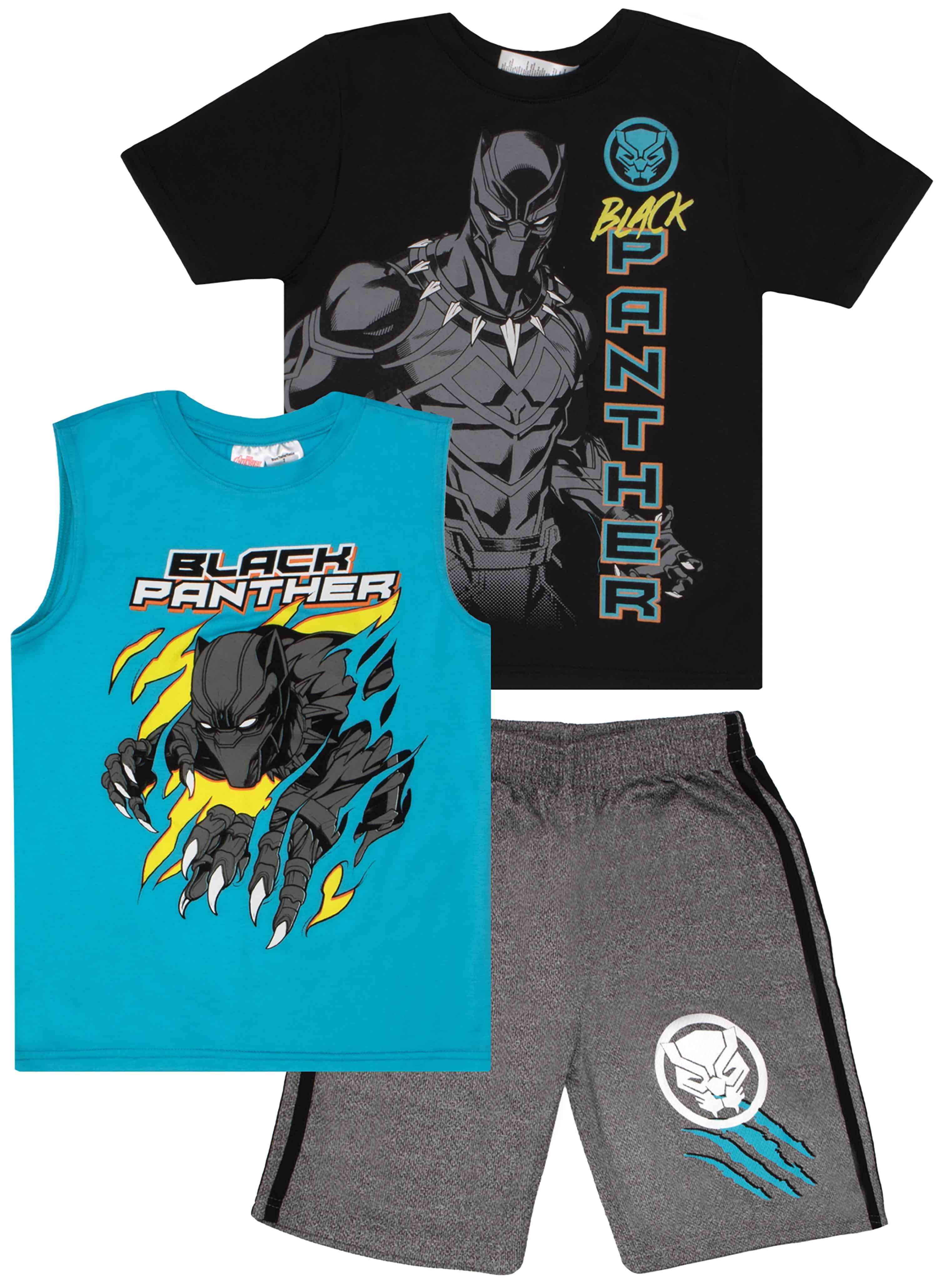 Marvel Avengers Boys Superhero Short Sleeve T-Shirt, Tank Top and Mesh ...
