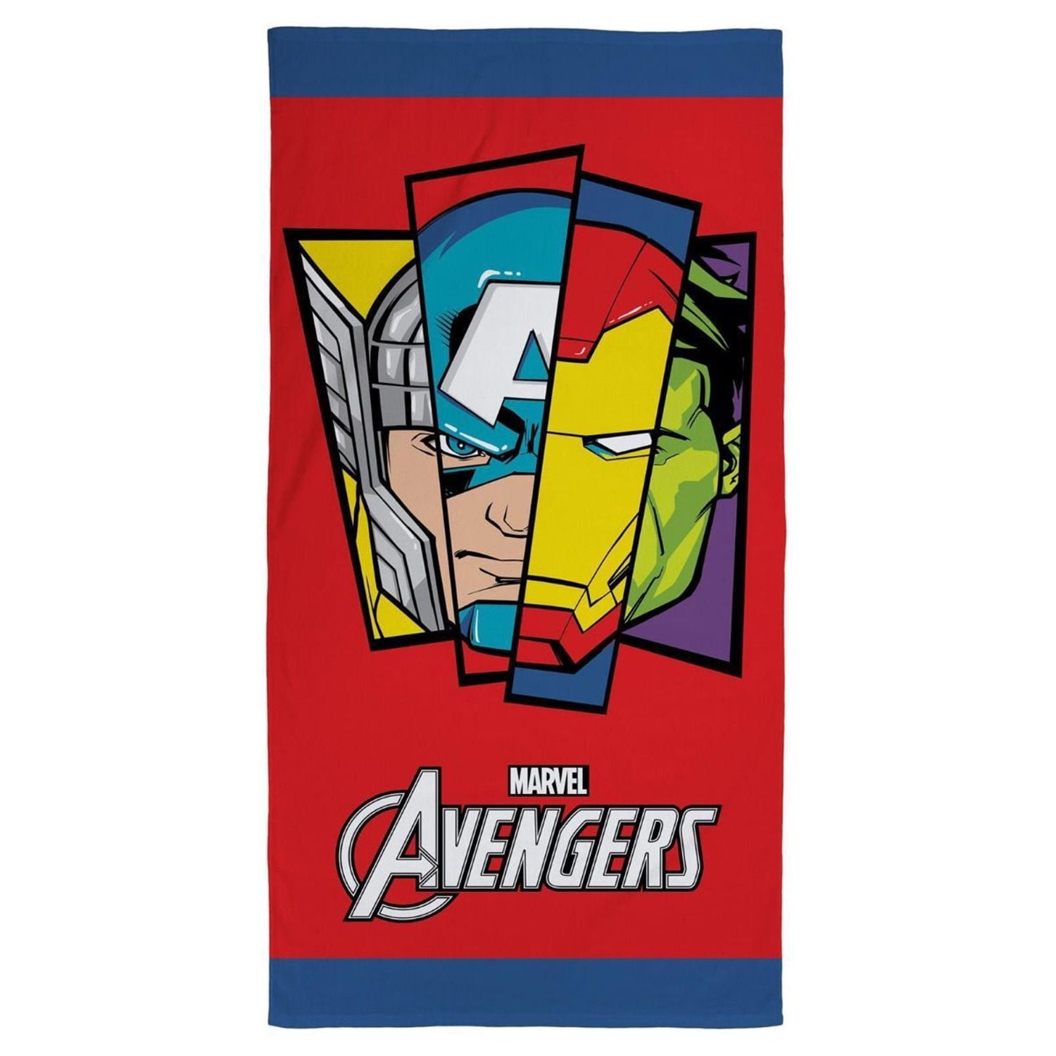 Marvel Avengers Button Cotton Beach Towel - Walmart.com