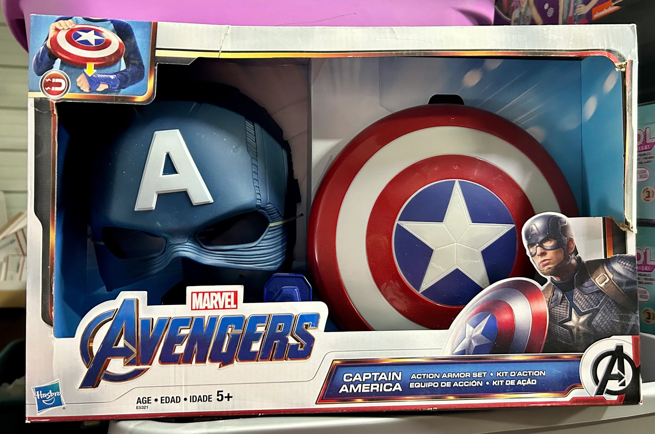 Marvel Avengers: Captain America Kids Toy Action Figure Armor Set for ...