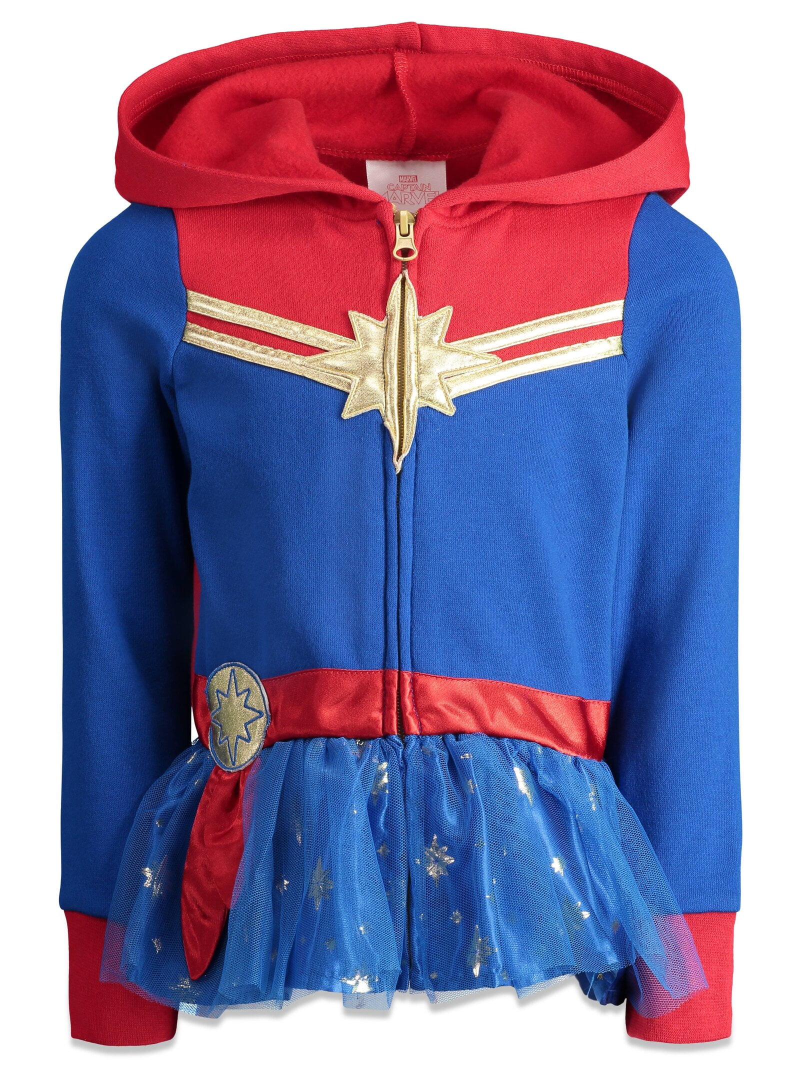 Marvel Avengers Captain Zip Up Hoodie Toddler to Big Kid - Walmart.com