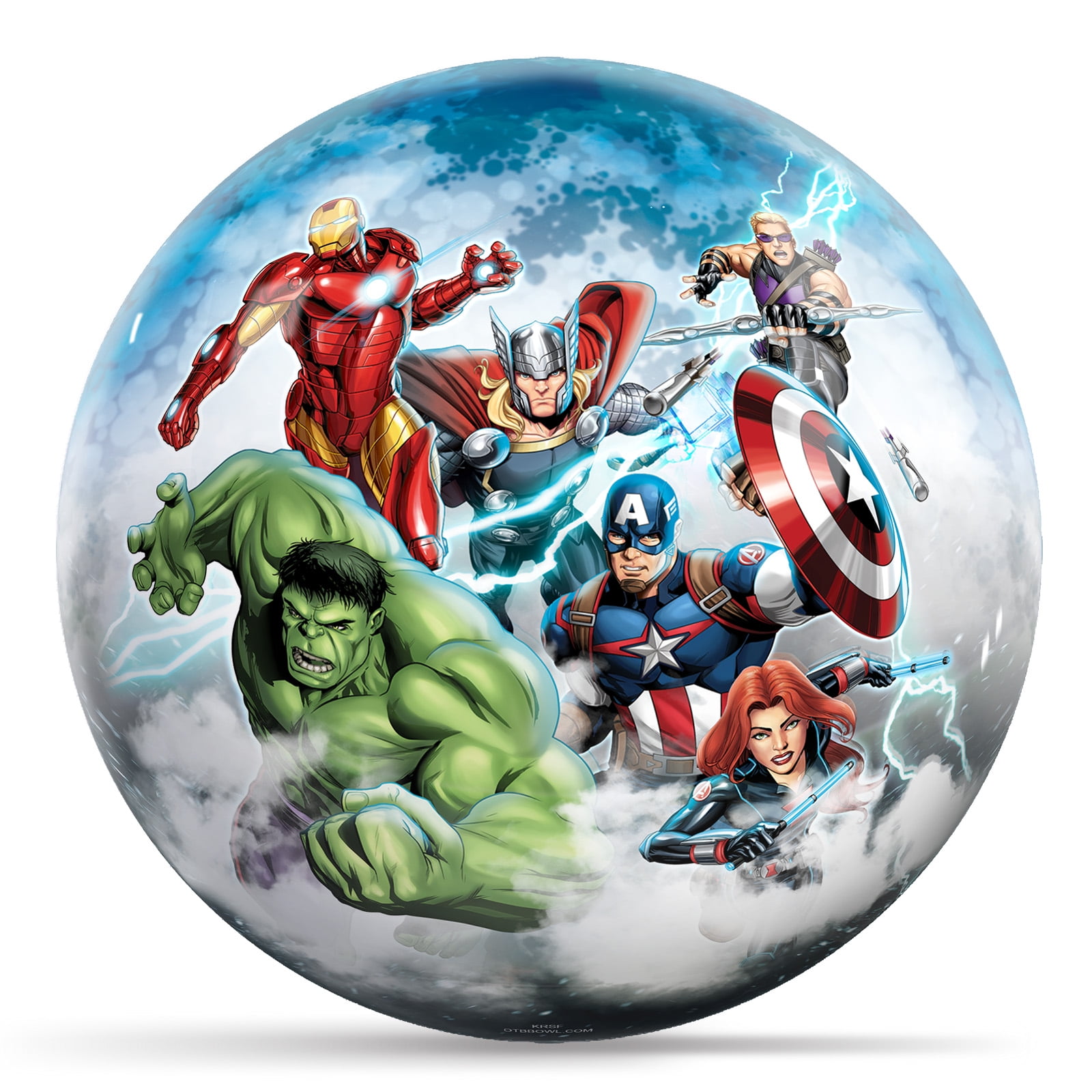 Marvel - Avengers - Characters 15lb Bowling Ball - Walmart.com