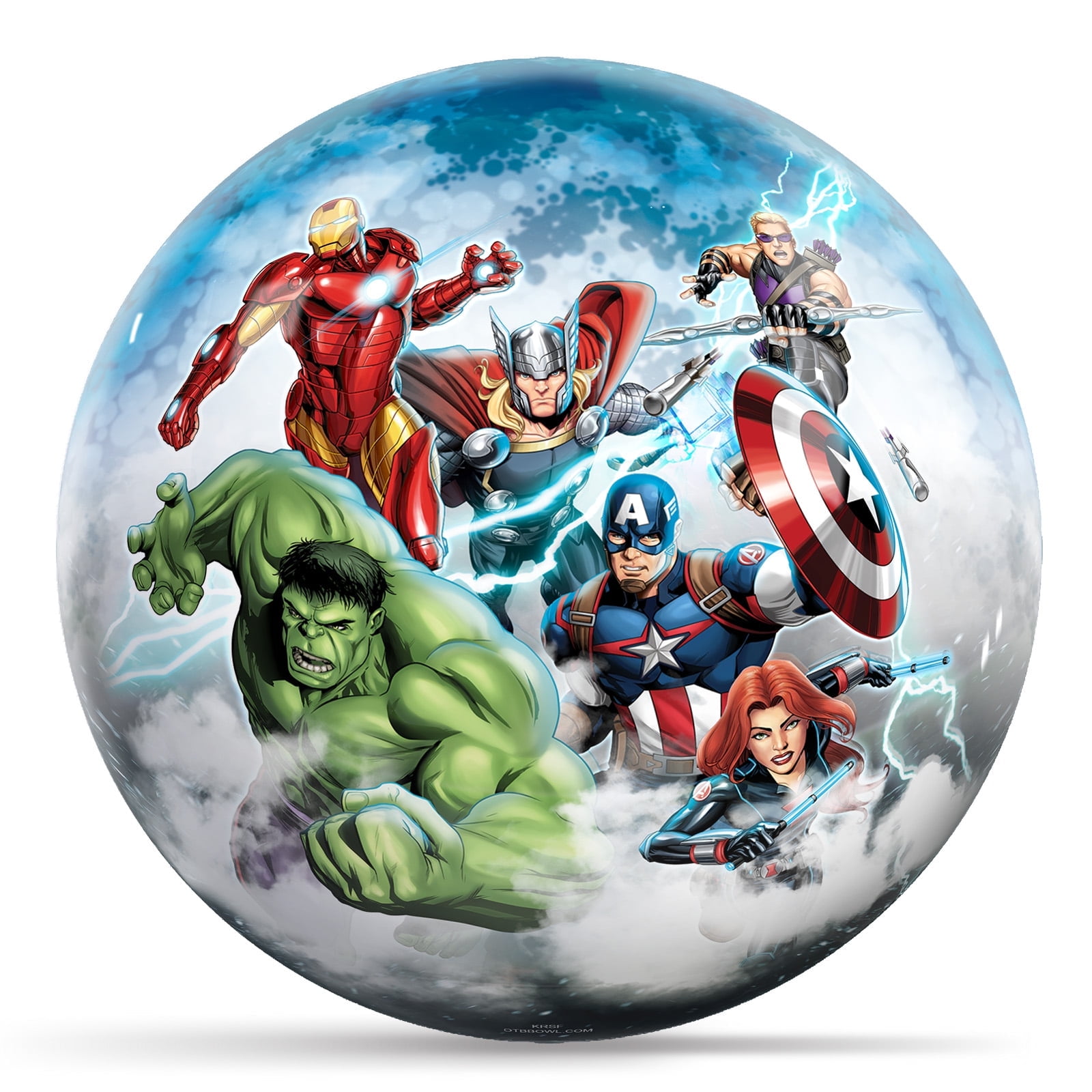 Marvel - Avengers - Characters 16lb Bowling Ball - Walmart.com