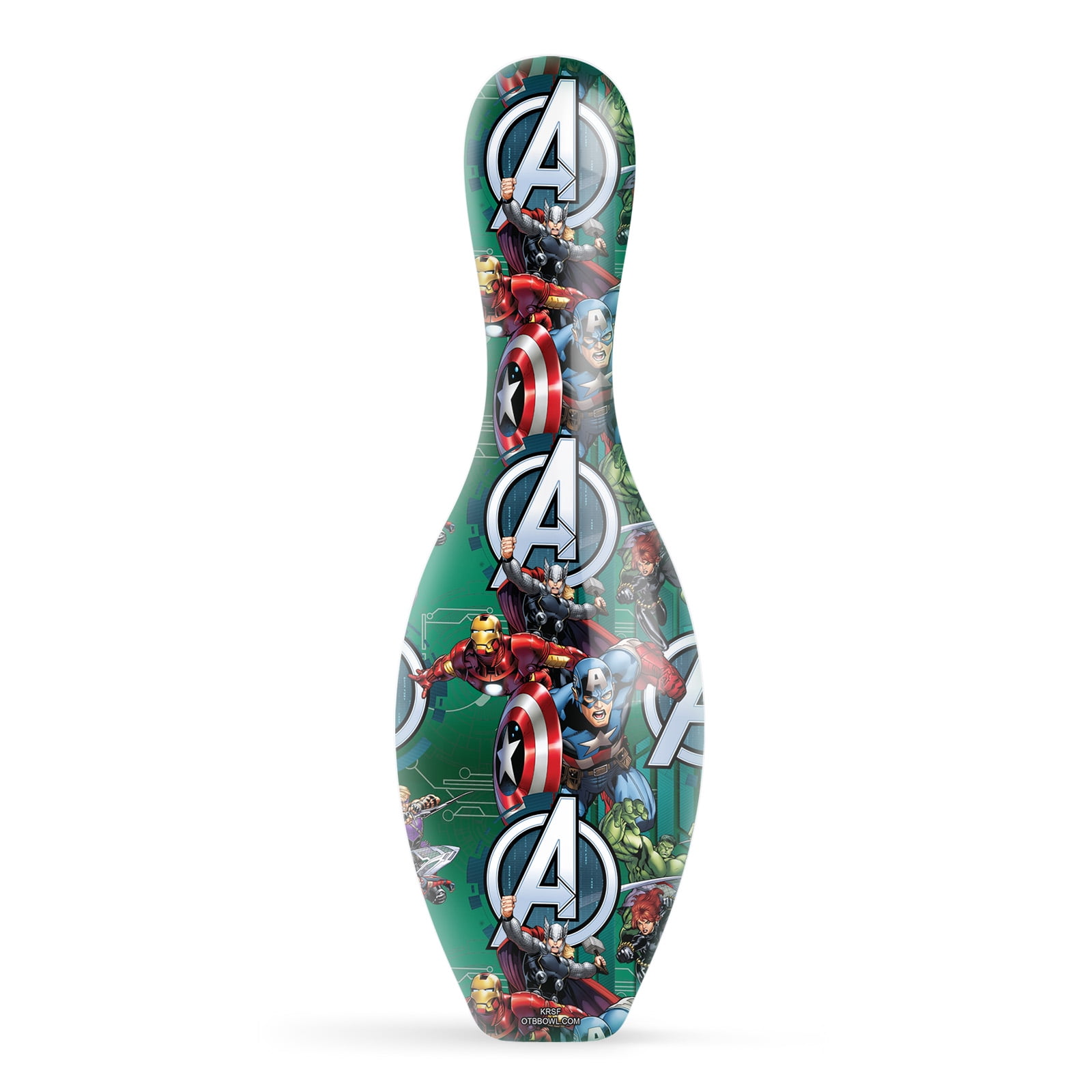 Marvel Avengers Characters Pattern Official Size and Weight Bowling Pin ...