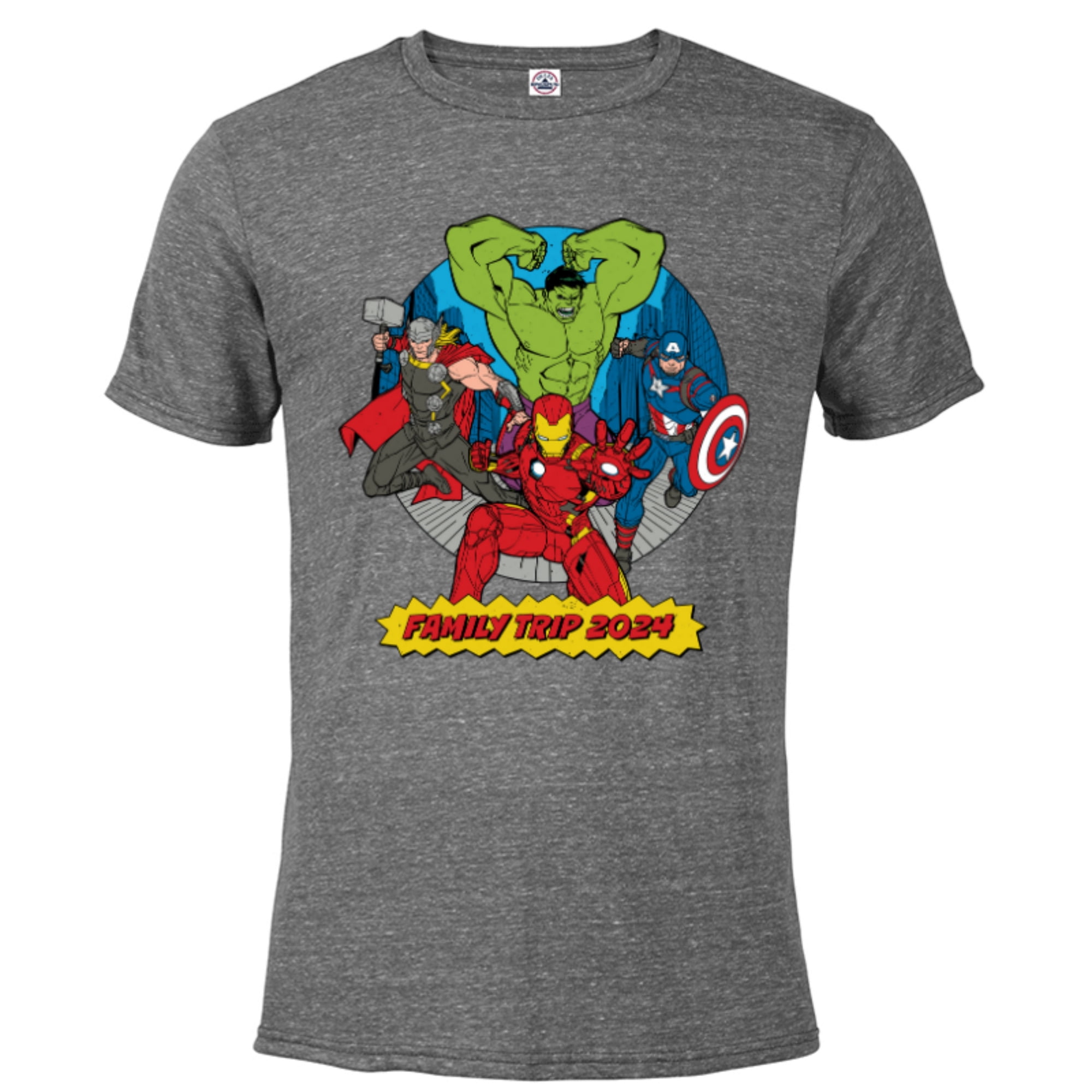 Marvel Avengers City Scene Super Hero Family Trip 2024 - Short Sleeve ...