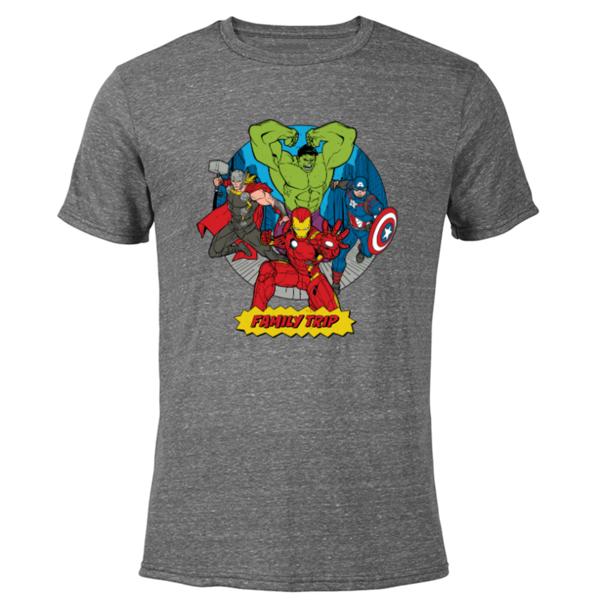Marvel Avengers City Scene Super Hero Family Trip - Short Sleeve ...