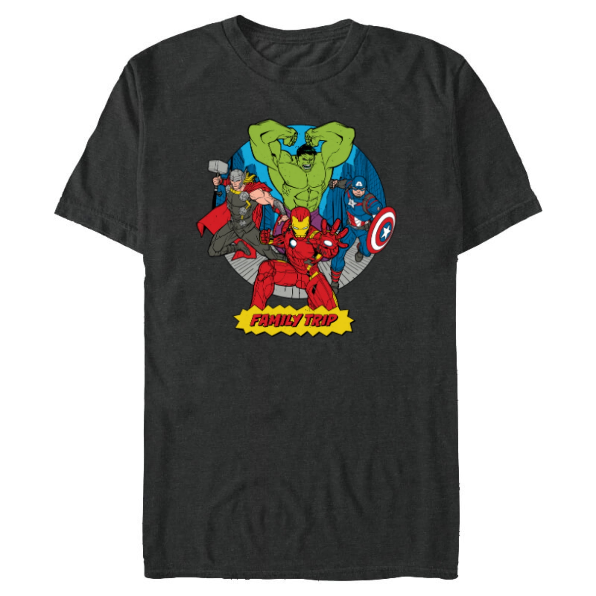Marvel Avengers City Scene Super Hero Family Trip - Short Sleeve ...