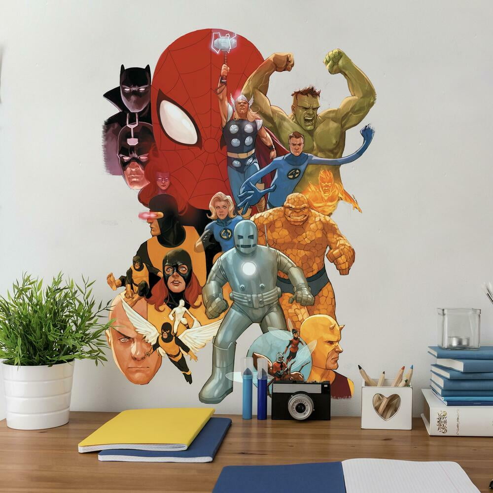 Marvel Avengers Classic Peel and Stick Giant Wall Decals - Walmart.com