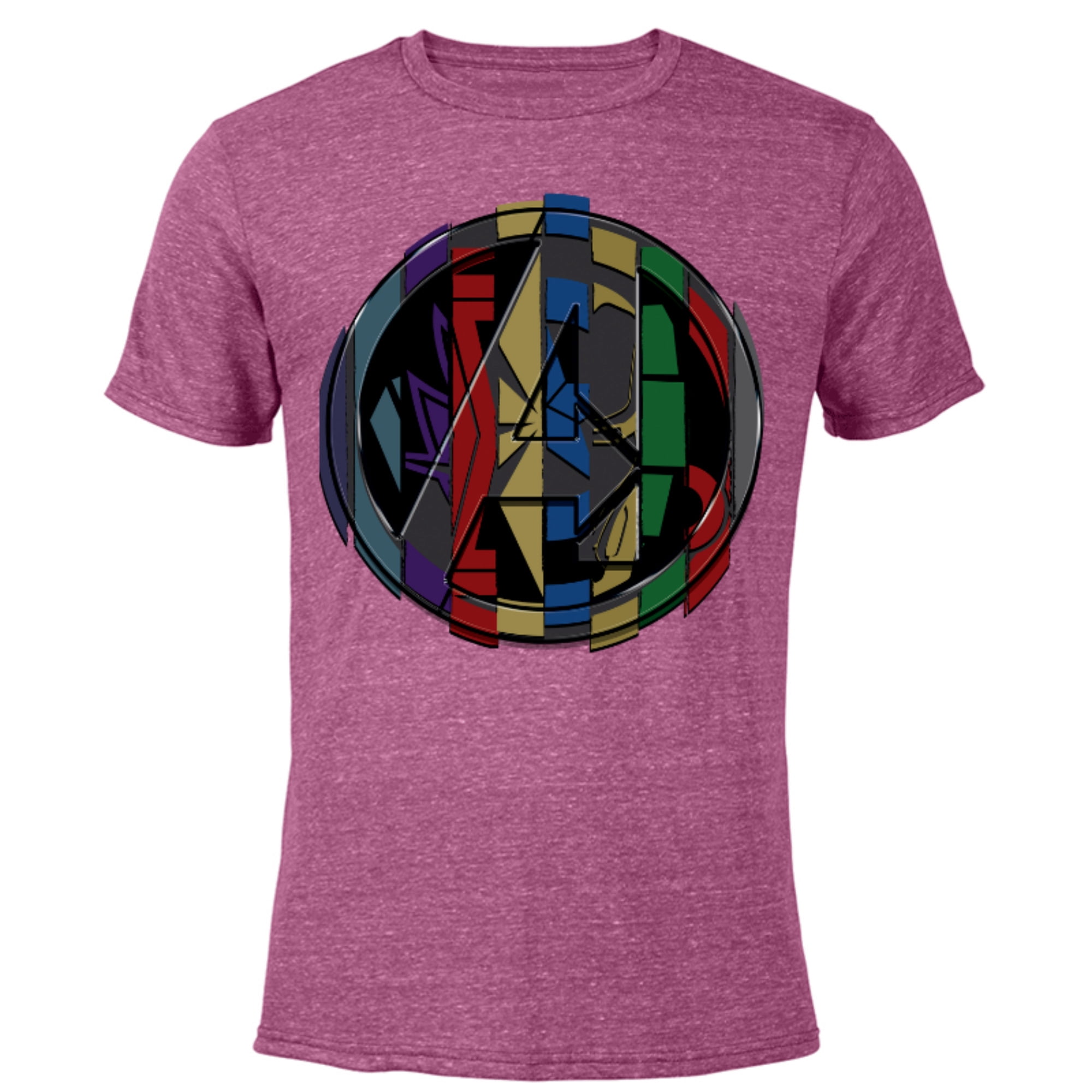 Marvel Avengers: Endgame Logo Super Hero Colors - Short Sleeve Blended ...