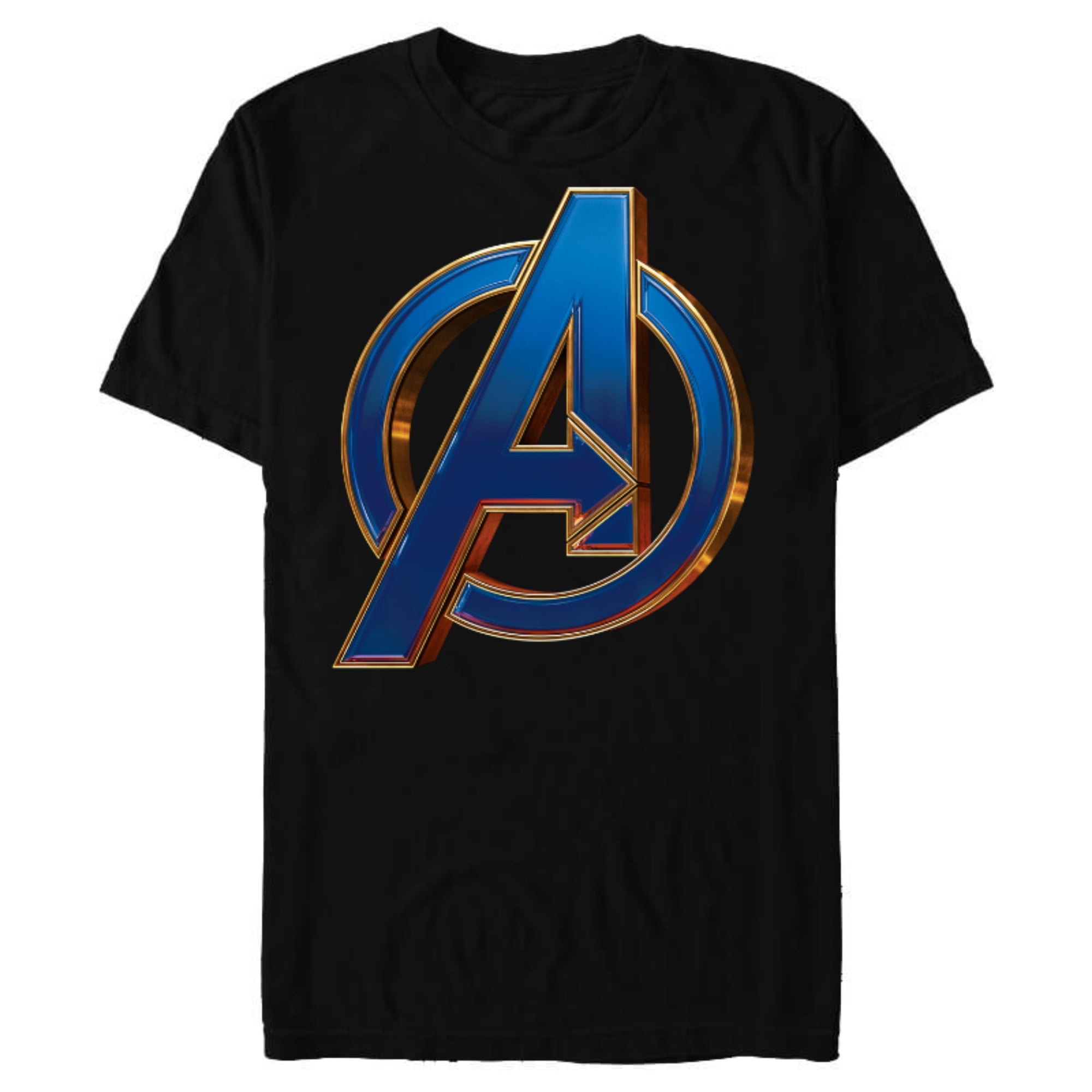 Marvel Avengers: Endgame Movie Logo in Blue - Short Sleeve Blended T ...