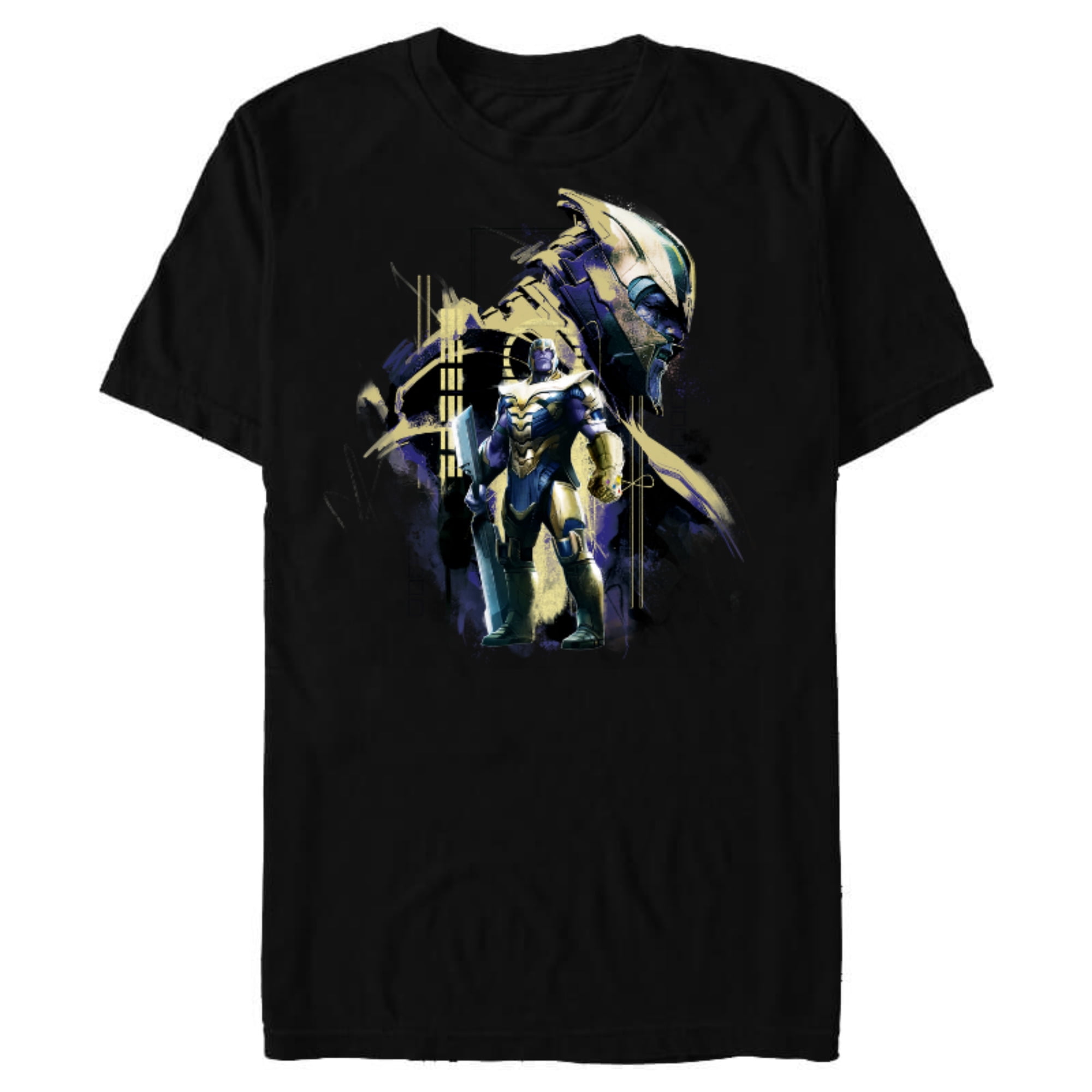 Marvel Avengers: Endgame Thanos in Gold Armor - Short Sleeve Blended T ...