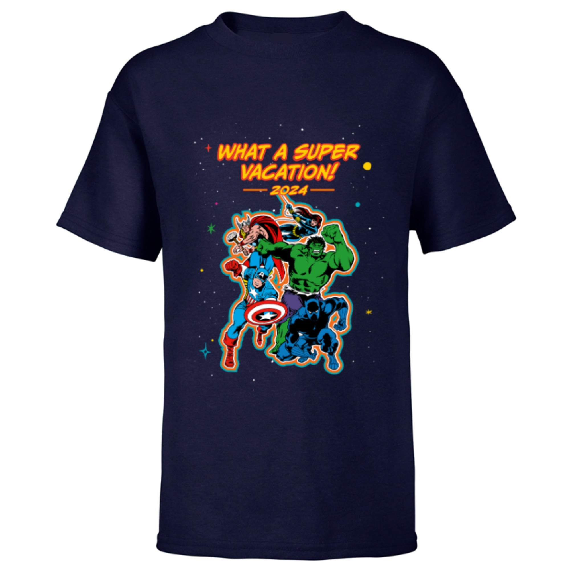 Marvel Avengers Family Matching Trip Super Vacation 2024 - Short Sleeve ...