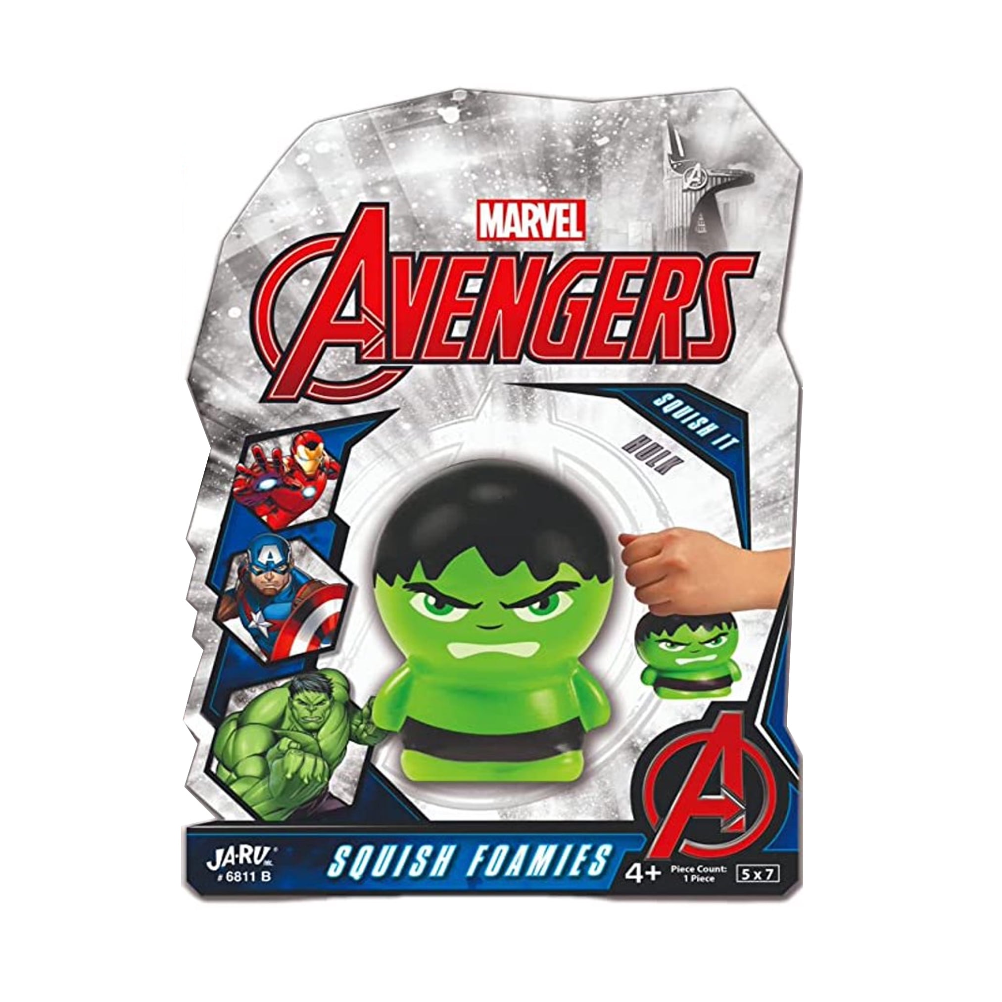 Marvel Avengers Foamies, Squishy Foam Super Heroes, Squishy Hulk, For ...