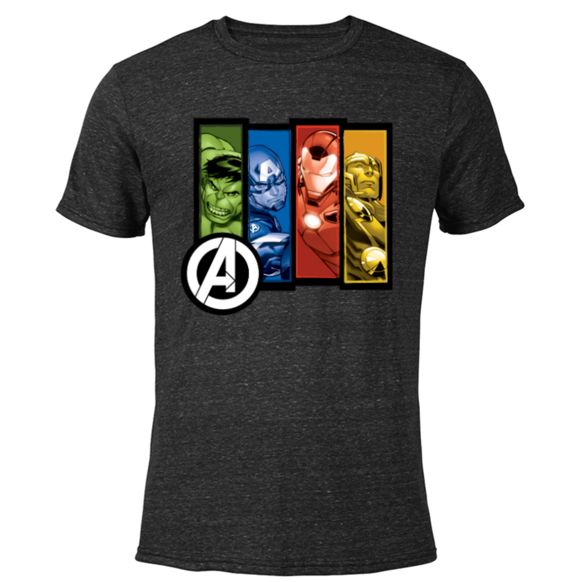 Marvel Avengers Four Heroes Four Colors - Short Sleeve Blended T-Shirt ...