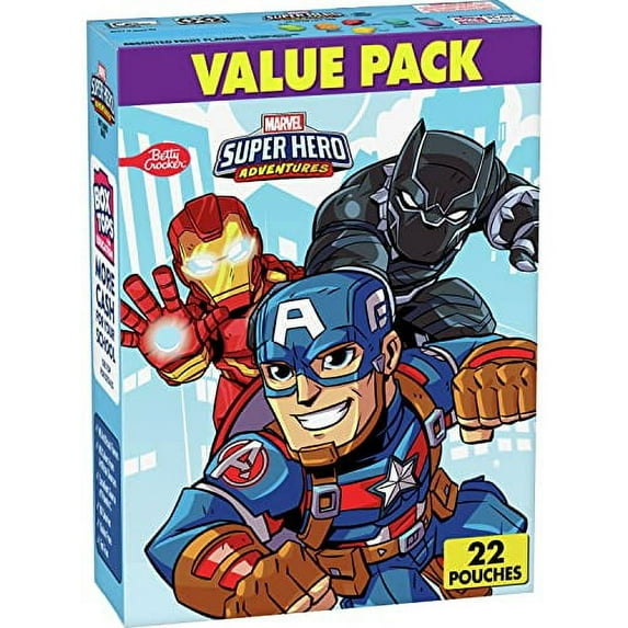 Marvel Avengers Fruit Flavored Snacks, Treat Pouches, Gluten Free Snack ...