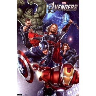 Avengers - Simplistic Grid Poster Print (22 x 34) - Walmart.com